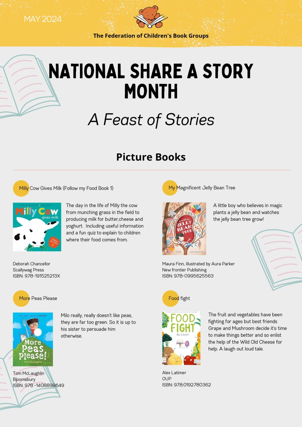 National Share A Story Month Booklist – The Federation of Children's ...