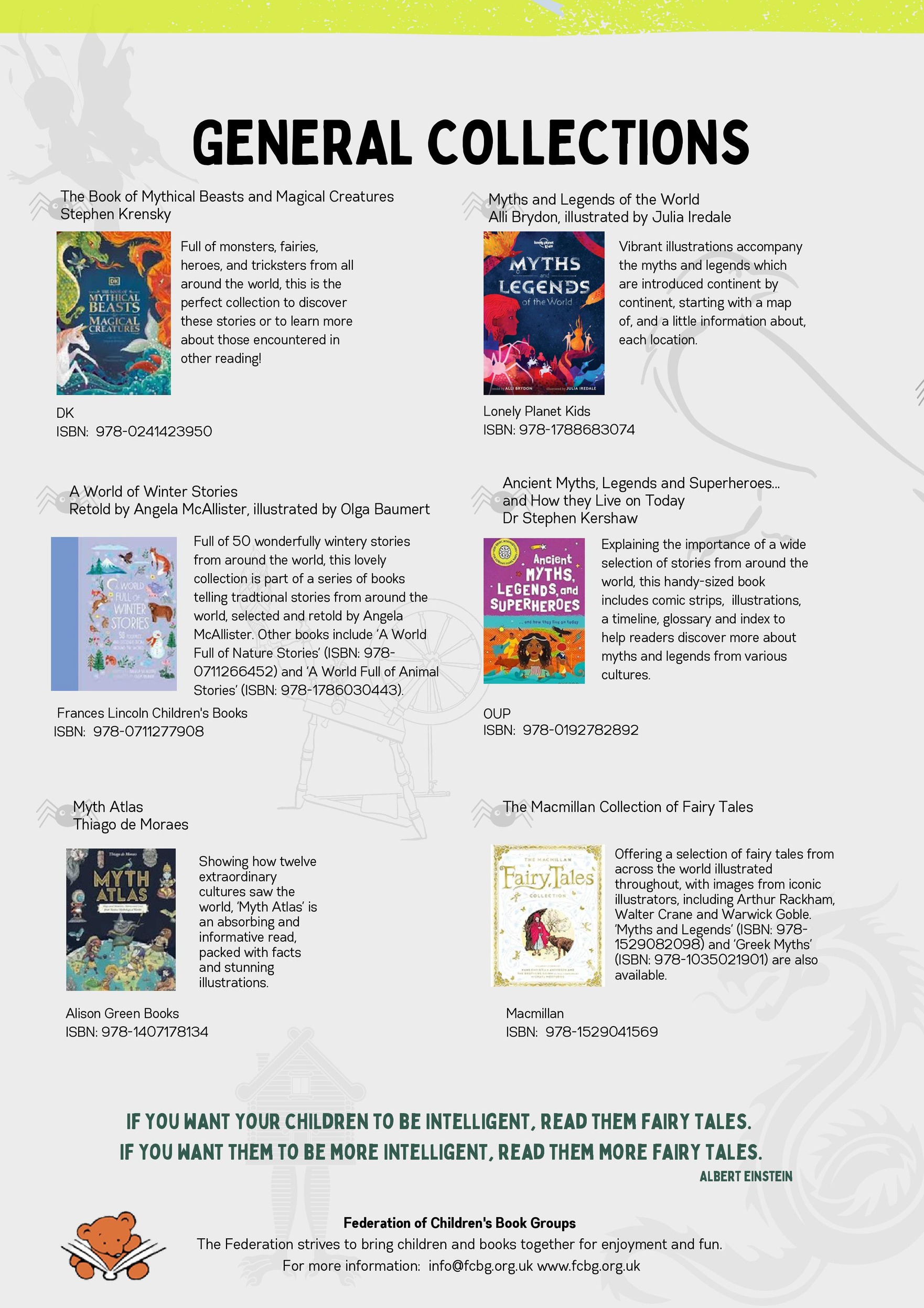 Myths and Legends Booklist – The Federation of Children's Book Groups